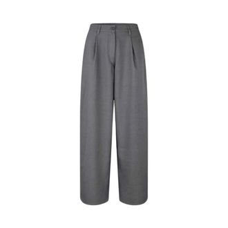 Sams&oslash;e & Sams&oslash;e Harper Wide Pantalons - Femme - Pantalons - Gris - Taille: 42 FR
