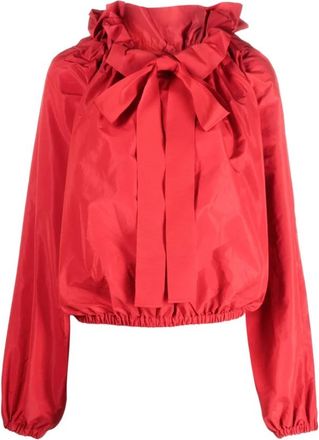 Patou Femme, Blouses et Chemises, Rouge, Taille: 36 FR Top Iconico