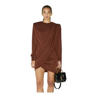 Saint Laurent Damen, Kleider, Braun, XSGr&ouml;&szlig;e