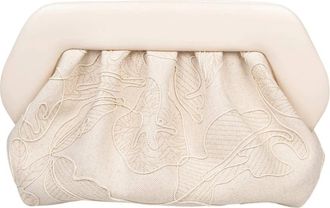 Themoir&egrave; Femme, Sacs, Beige, Taille: ONE Size Borsa a Mano Bios in Canvas Ricamato