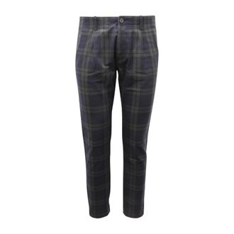 Nine In The Morning Schwarze Chino Hose aus Blackwatch Denim - - Trousers - Herren - Gr&uuml;n - S