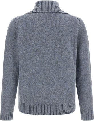 Zanone Virgin Wool Cardigan - Blue