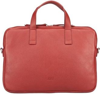 Jost Cuir sac dordinateur portable sac &agrave; &eacute;paule bandouli&egrave;re pour ordinateur portable Vika Laptop Case 15.6 Red rouge