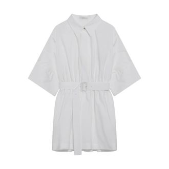 Givenchy Mini Hemdblusenkleid aus Popeline - - Dresses - Damen - Wei&szlig; - XS