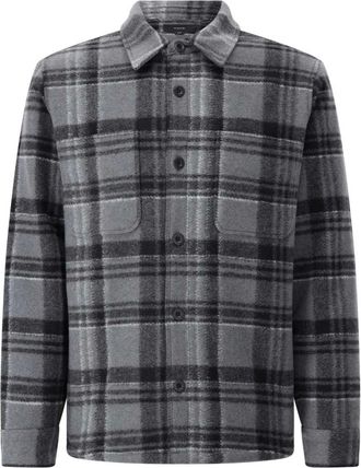 Vince Homme, Vestes, Gris, Taille: M Veste à carreaux avec doublure douce