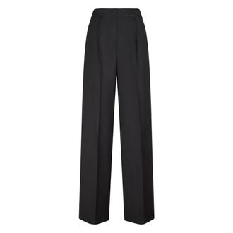 Forte_Forte Grain DE Pudre Hochtaillierte Hose - - Trousers - Damen - Schwarzk - M