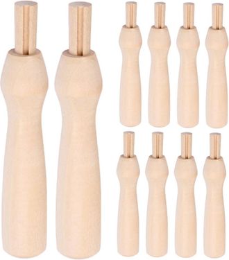 Soimiss Filznadelgriff 15 Stück Holzgriffe Ergonomisch Geformt Für Selbstgemacht Filzarbeiten Bastelzubehör Filznadeln Handwerk