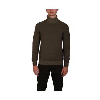 Gran Sasso Homme, Pulls, Vert, Taille: M Pull &agrave; Col Roul&eacute;
