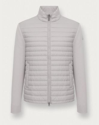 Colmar Hybride Strickacke mit Steppfront und Label-Aufn&auml;her in