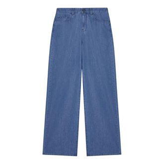 Emporio Armani Wide Cotton Jeans - - Jeans - Damen - Blau - W28