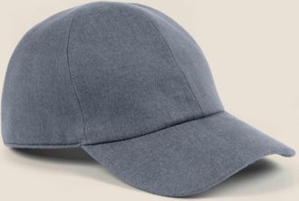 Luca Faloni Baseball Cap in Whale Blue aus Kaschmir (2-fädig) für Herren