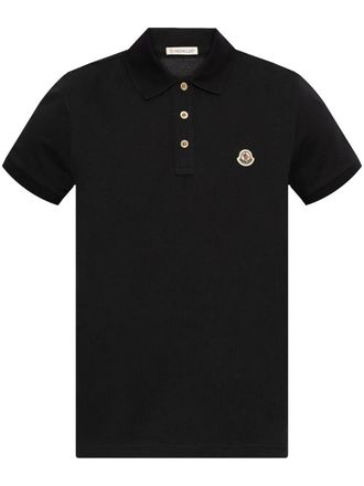 Moncler Short Sleeves Cotton Piquet Polo