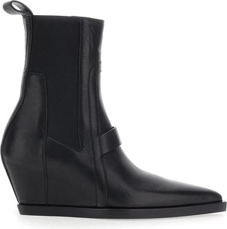 Rick Owens Femme, Chaussures, Noir, Taille: 36 EU Sharp Wedge Sliver