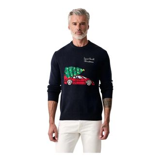 MC2 Saint Barth Pull col rond Heron - Homme - Pulls - Bleu - Taille: XL