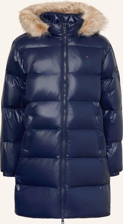 Tommy Hilfiger Daunenjacke Mit Abnehmbarem Kunstfell blau