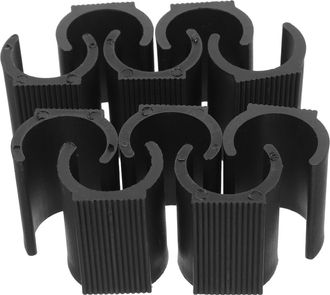 Valiclud 20 St&uuml;ck rutschfeste U F&ouml;rmige Rohrschellen Stuhlbeinschoner aus Kunststoff mit Rechteckiger Bodenschutzbasis f&uuml;r 25mm Stuhlrohre Verschlei&szlig;fest und S