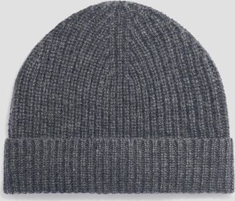 Gerard Darel Bonnet en cachemire &agrave; c&ocirc;tes - DALI - anthracite
