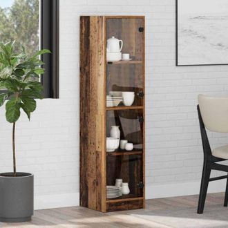 vidaXL vidaXL Haut Armoire Bois Ancien 35 x 37 x 142 cm Bois ding&eacute;nierie
