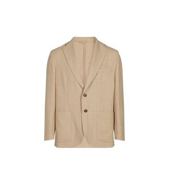 Eton Blazer &agrave; surpiq&ucirc;res en laine m&eacute;lang&eacute;e