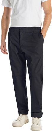 Replay Herren Chino Hose mit Tunnelzug, Dark Navy 970 (Blau), 36W/32L