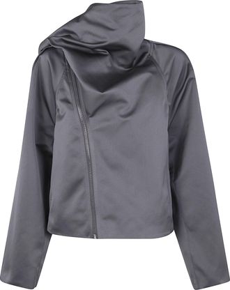 Rick Owens Cropped Scarf Flight Jacket