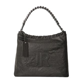 John Richmond Umh&auml;ngetasche mit geflochtenem Kettenhenkel - - Bags - Damen - Schwarzk - ONE SIZE