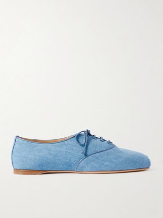 Gabriela Hearst Maya Brogues Aus Denim - Blau