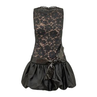 Self Portrait &Auml;rmelloses Minikleid - - Dresses - Damen - Schwarzk - 2XS