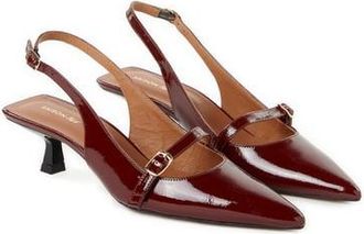 Saison 1865 Sling -Back Charlotte Leder - Rot