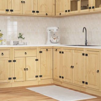 vidaXL vidaXL Armoire avec &eacute;tag&egrave;re SKI Brun Miel 60 x 32 x 40 cm Pin massif