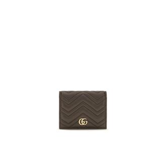 Gucci Matelass&eacute; Marmont Wallet - - Accessories - Damen - Braun - ONE SIZE