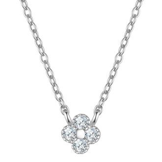 Glanzst&uuml;cke M&uuml;nchen Halskette - Sterling Silber Halskette Zirkonia - Gr. unisize - in Silber - f&uuml;r Damen