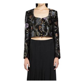 Chlo&eacute; Femme, Vestes, Multicolore, Taille: 38 FR Spencer Jacket Broccato