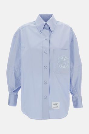 Thom Browne Oversize-hemd Mit Spitzem Kragen