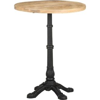 vidaXL Vidaxl - Table de bistro &Oslash;60x76 cm Bois de manguier brut