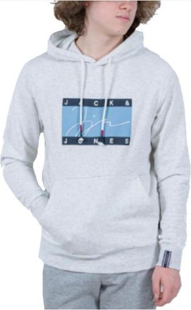 Jack & Jones Homme, Sweatshirts et sweats &agrave; capuche, Gris, Taille: S Sweat &agrave; capuche