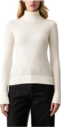Patrizia Pepe Dolcevita Slim - Femme - Pulls - Beige - Taille: 38 FR