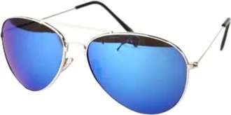 ATM Anthony Thomas Melillo PURECITY&copy; - Lunettes de soleil Aviateur Homme Femme Monture M&eacute;tal Verre Effet Miroir Bleu