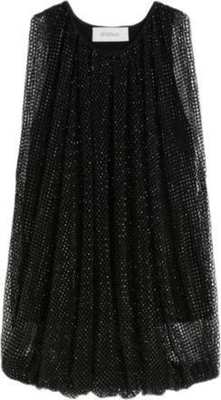 Max Mara Femme, Blouses et Chemises, Noir, Taille: 40 FR Mesh Top with Crystals