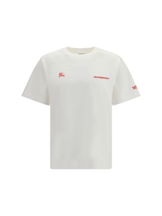 Burberry Mens T-Shirt Cotton Map Chalk T-Shirts And Polos
