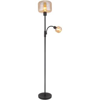 Globo Lighting Lampadaire - Giuseppe - noir - verre - &oslash; 25cm - E27 - - Globo