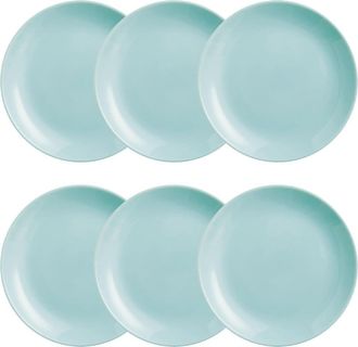 Luminarc Diwali Dessertteller, Opal, mikrowellengeeignet, Kühlschrank, recycelbar, 6 Stück