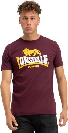 Lonsdale Mens HOLMPTON T-Shirt, Oxblood, Extra Large