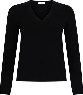 Malo Pullover mit V-Ausschnitt - Schwarz