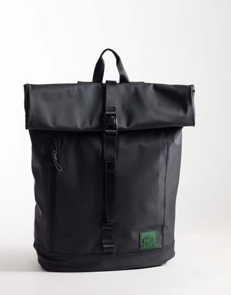 Lacoste Rolltop-Rucksack in Schwarz