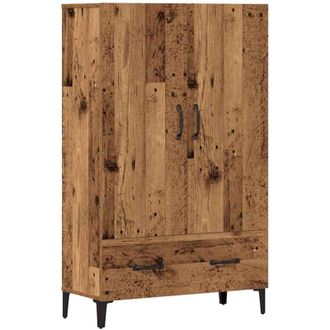 vidaXL Vidaxl - Buffet haut vieux bois 70x31x115 cm bois ding&eacute;nierie