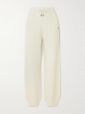 Bogner Lakota Jogginghose Aus Wolle In Zopfstrick - Creme