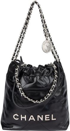 Chanel Crossbody Bags - Chanel Noir Quilted Calfskin Small 22 Shoulder Bag - Gr. unisize - in Schwarz - f&uuml;r Damen