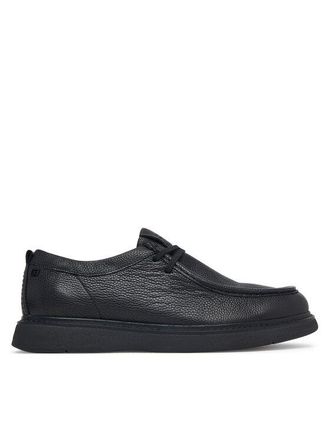 Tommy Hilfiger Halbschuhe Comfort Leather Moc Toe Shoe FM0FM06072 Schwarz