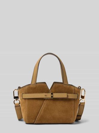 HUGO BOSS Shopper aus Kalbvelours mit Magnetverschluss